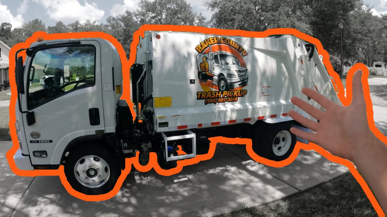 We Bought A Garbage Truck For Our Trash Pickup Business (Isuzu NRR w ...