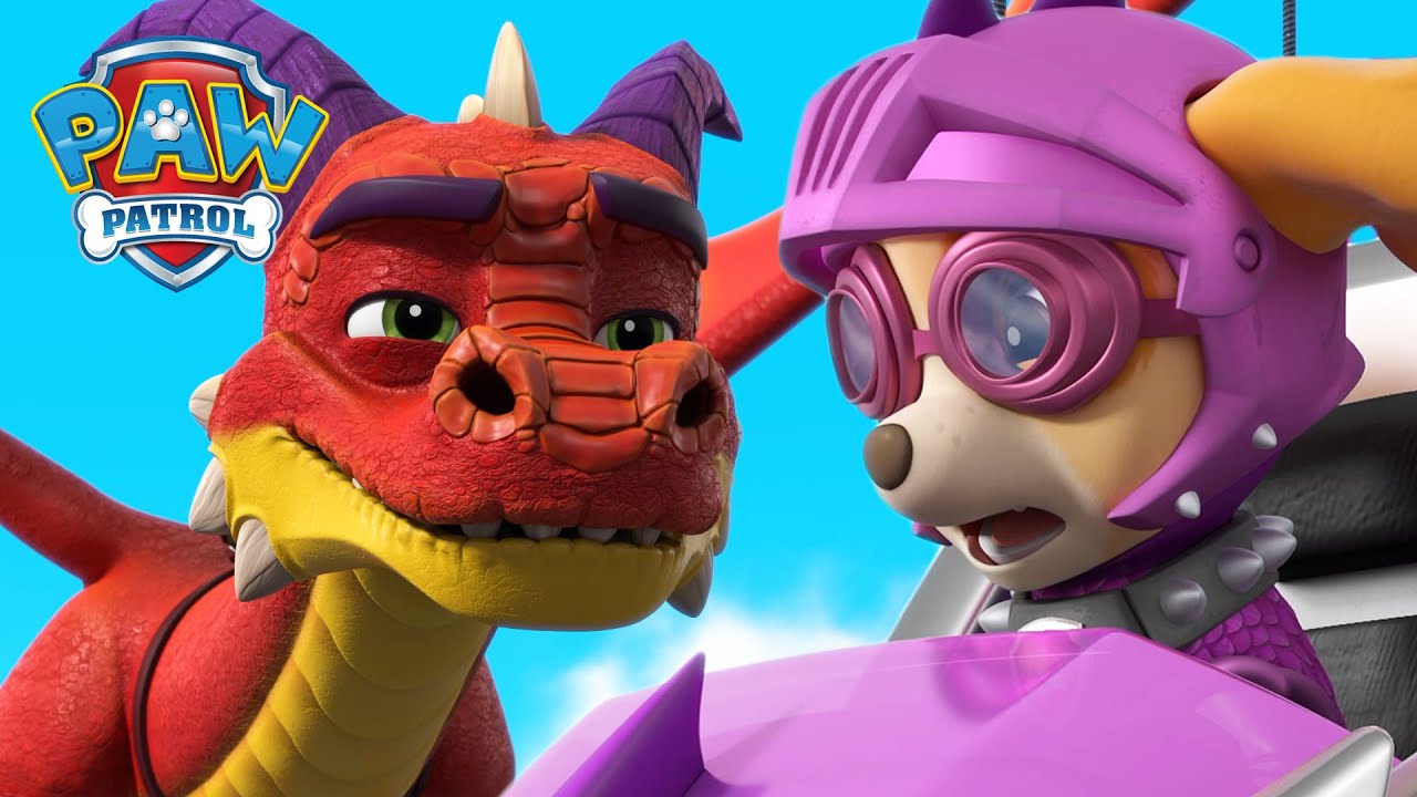 Rescue Knight Pups redden Princess Sweetie van een draak! - PAW Patrol ...