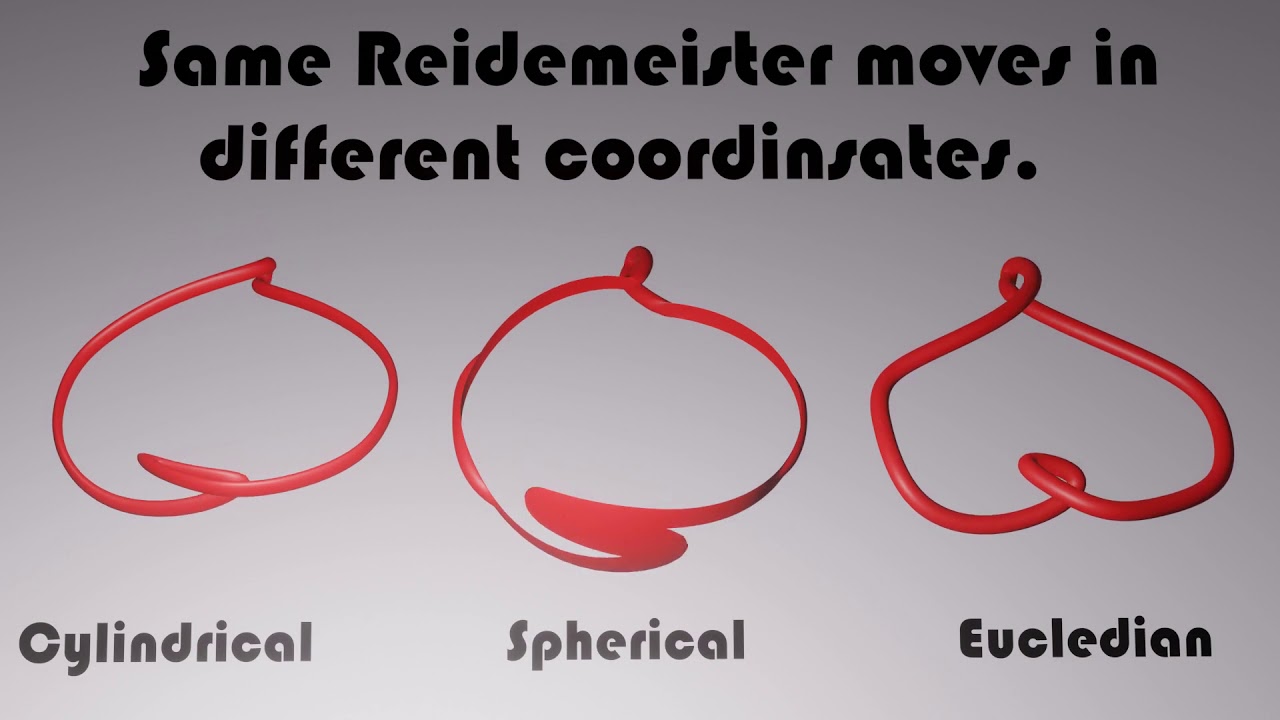 Reidemeister moves in different coordinates - YouTube