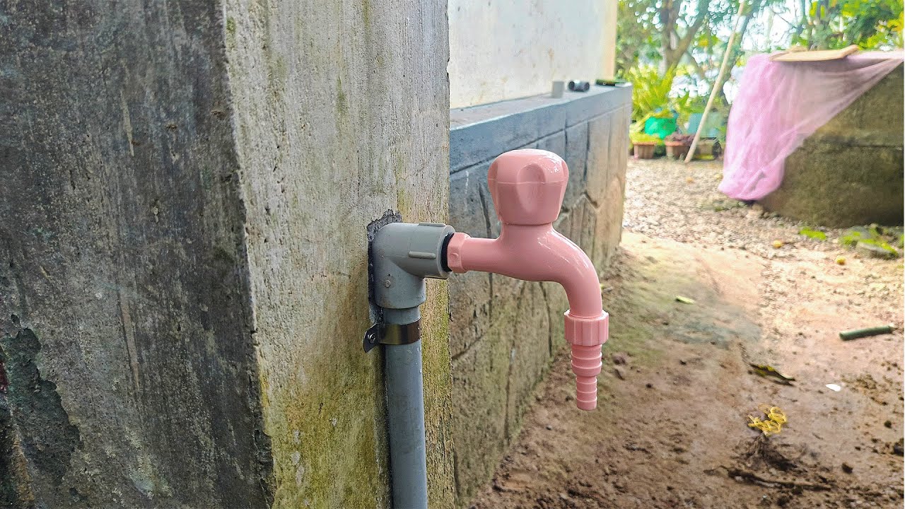 How to make a new PVC tap pipe connection outside the water supply ...