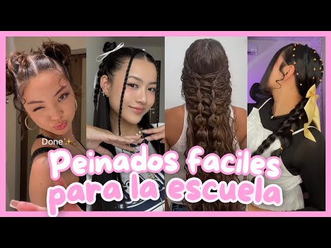 15 Peinados fáciles para ir a la Escuela 💕 (Tendencia Junio)