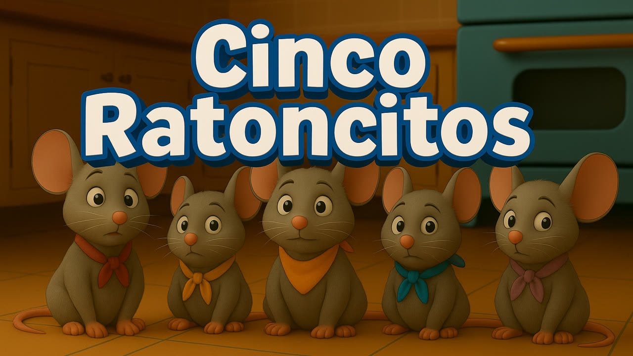 Cinco ratoncitos 🐭 – história musical de ratinhos que comem queijo ...