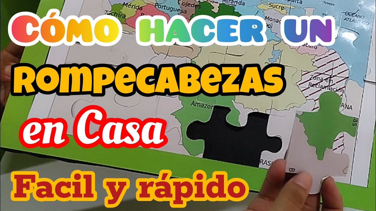 Cómo hacer un Rompecabezas en Casa Fácil y Rápido - YouTube