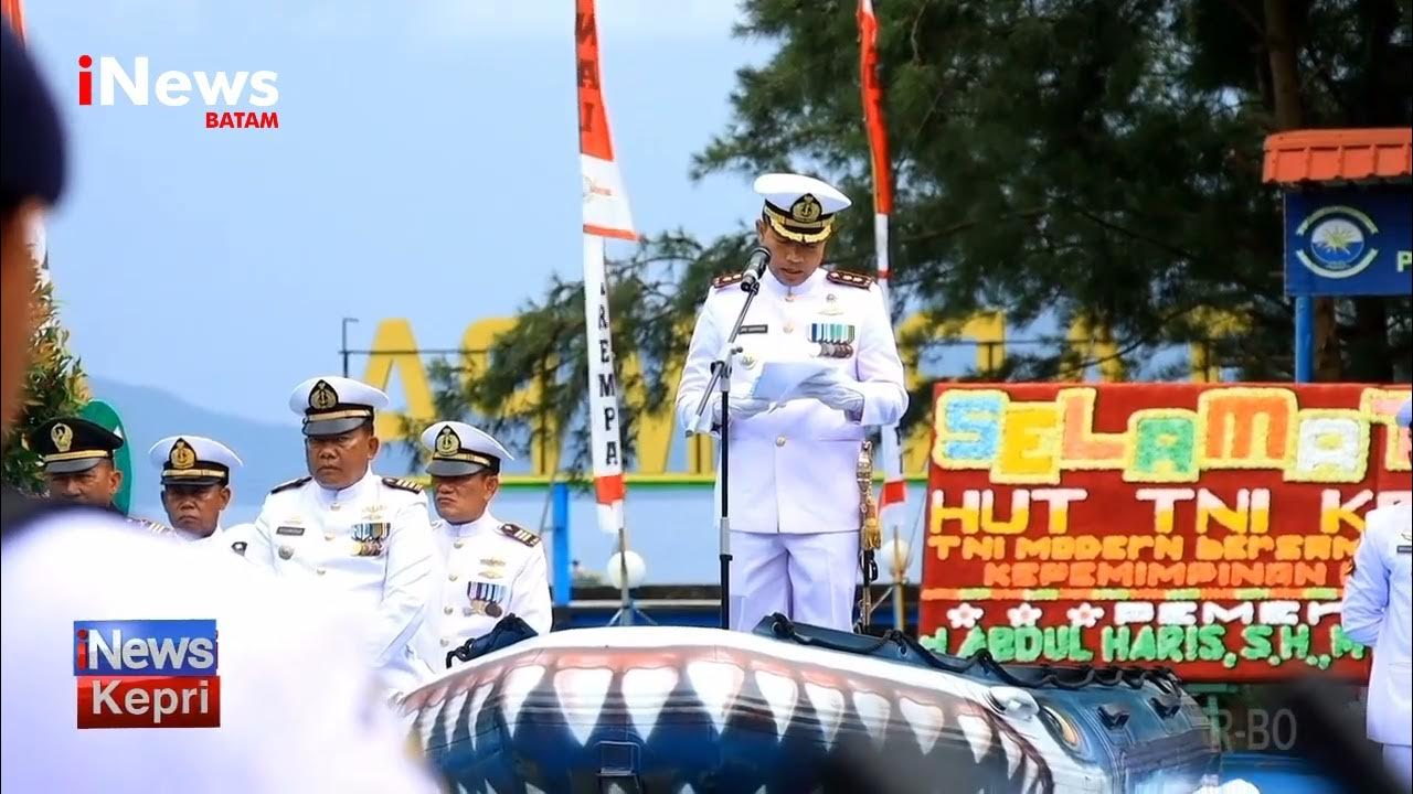 Lanal Tarempa Gelar Upacara HUT TNI ke-79 - INEWS - YouTube