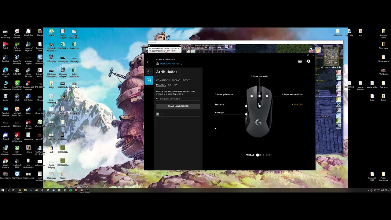 Ragnarok Online - Como criar macro em mouses Logitech. - YouTube