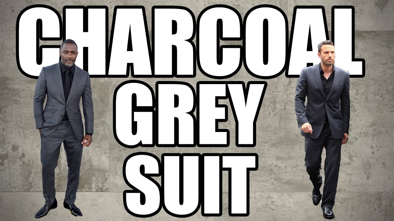 Five Stylish Outfits Using The Classic Charcoal Grey Suit - YouTube