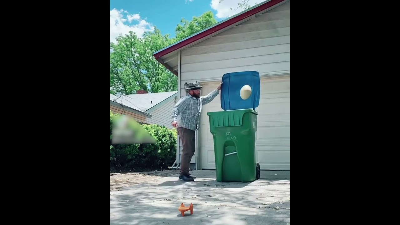 Guy Kicks Two Rugby Balls Inside Trash Can at Once - 1200779 - YouTube