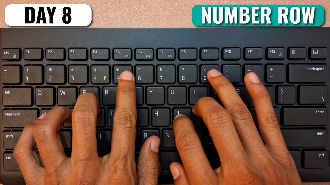 English Typing Course- DAY 8 | Free Typing Lessons | Touch Typing ...