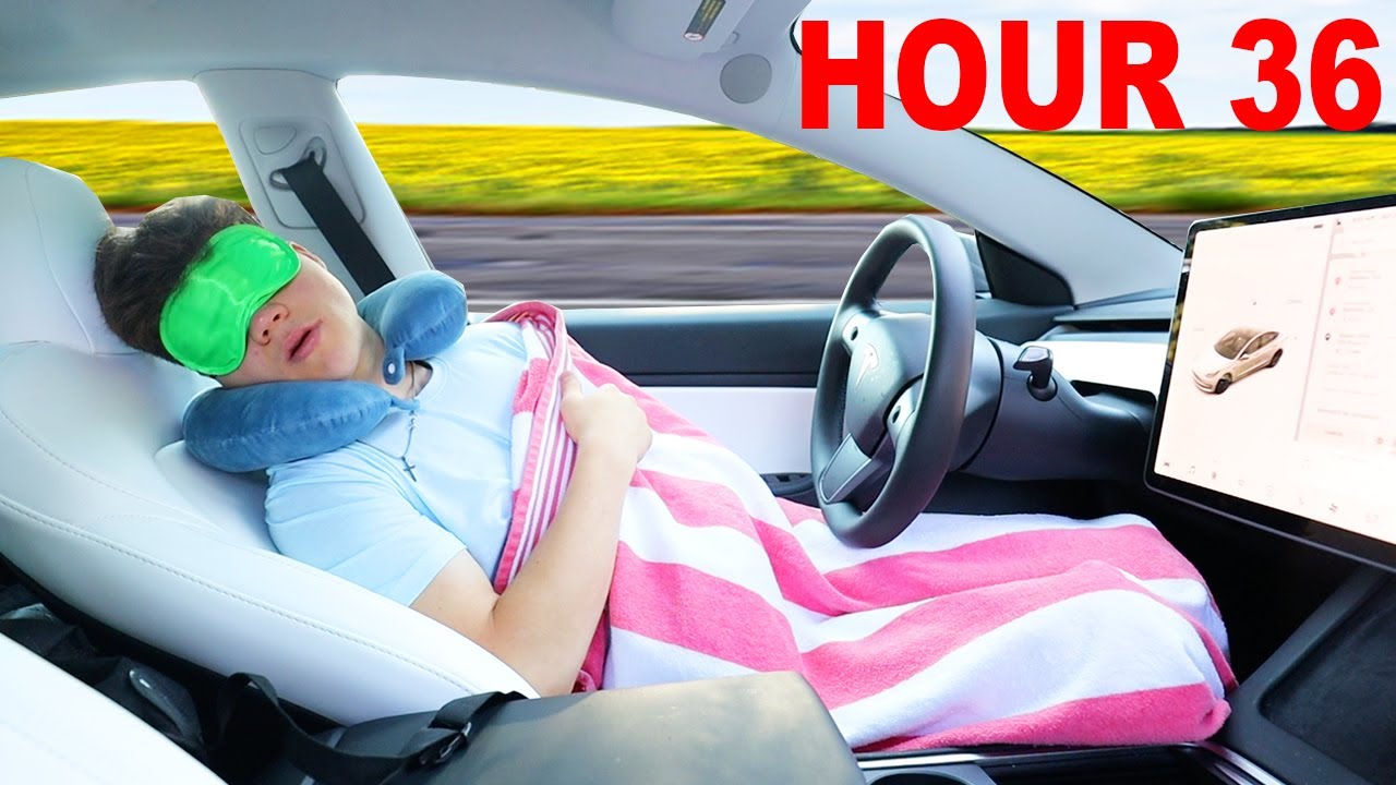 Tesla Autopilot For 48 Hours Straight Gone Wrong Youtube
