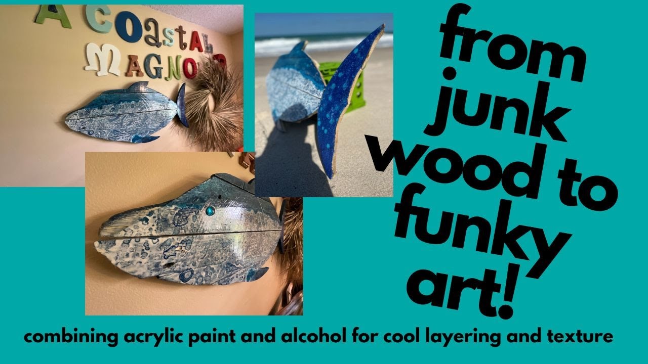 Turn junk, scrap wood into fun and funky art — PART2! - YouTube