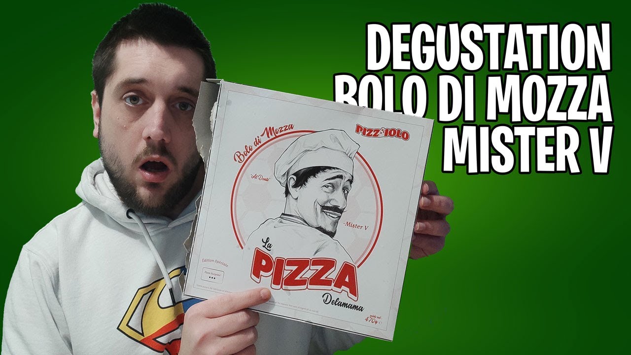 ASMR FR : JE DECOUVRE LA NOUVELLE PIZZA DE MISTER V - LA BOLO DI MOZZA (DEGUSTATION) - YouTube