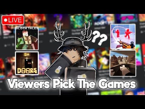🔴[LIVE] Viewers pick games | Roblox Live Playing With Viewers. - YouTube