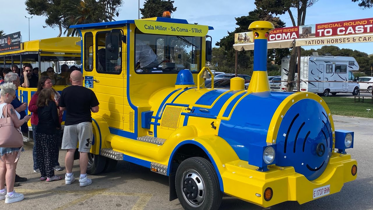 Cala Bona, Cala Millor ,& Sa Como ting ting train trip.,,,, only 5e ...