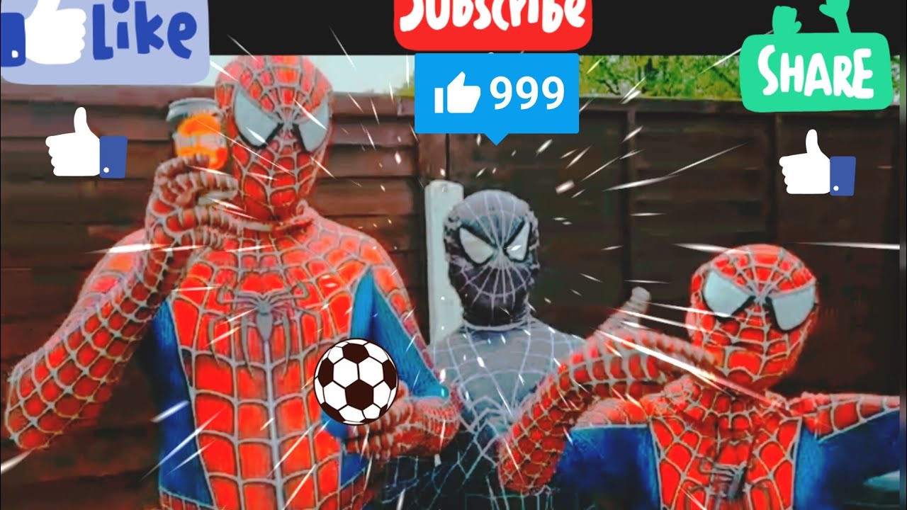 SpiderMan challenge including water balloons battle with fun😂 # ...