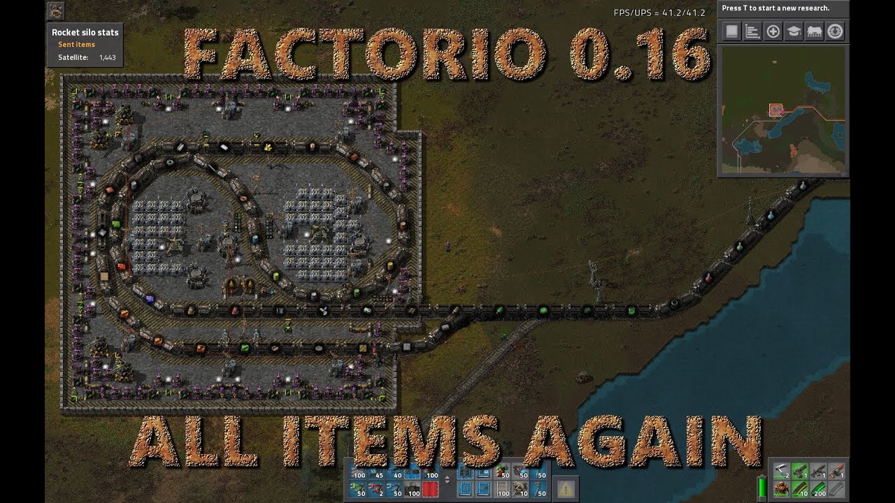 Factorio 0.16 - All Items Again - YouTube