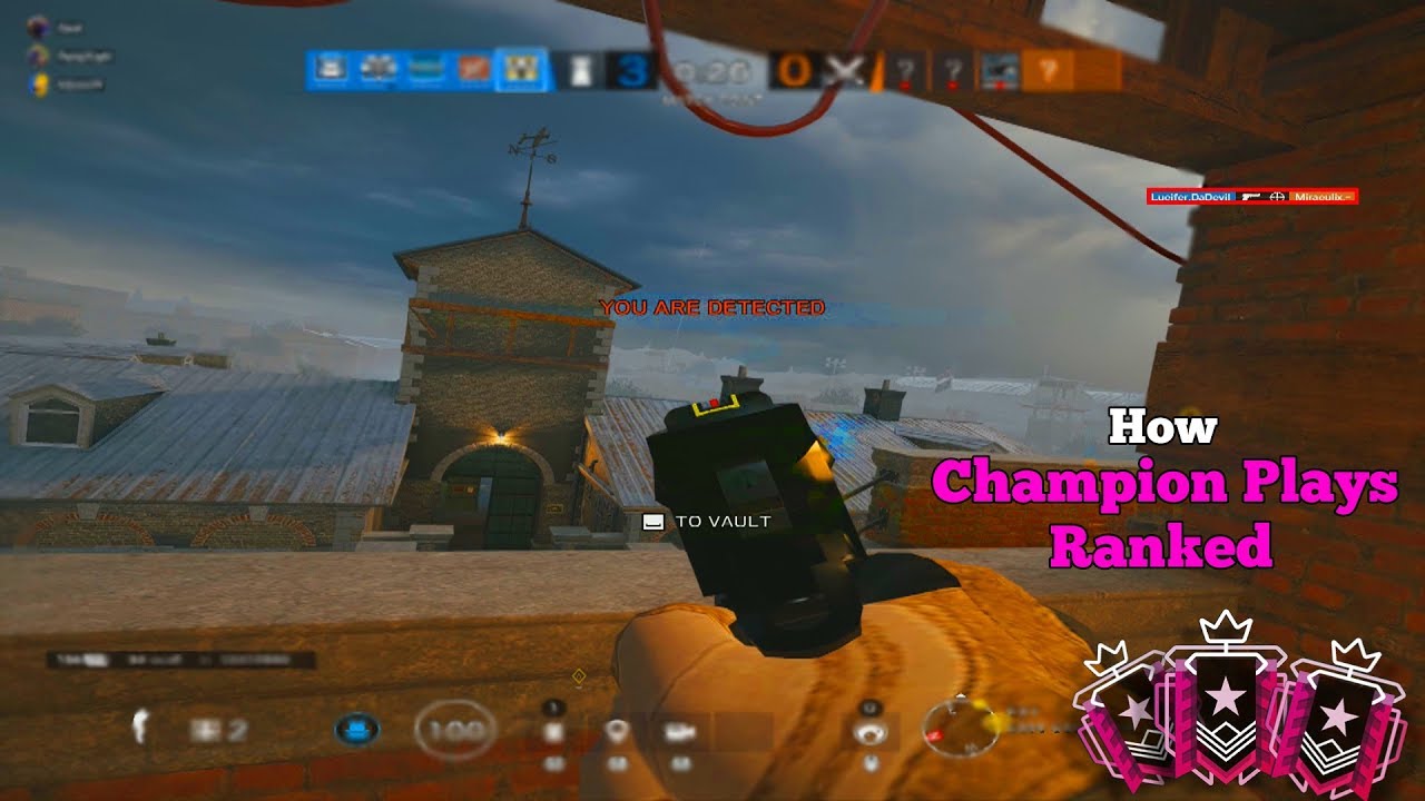 How a CHAMPION Plays Ranked! - Rainbow Six Siege - YouTube