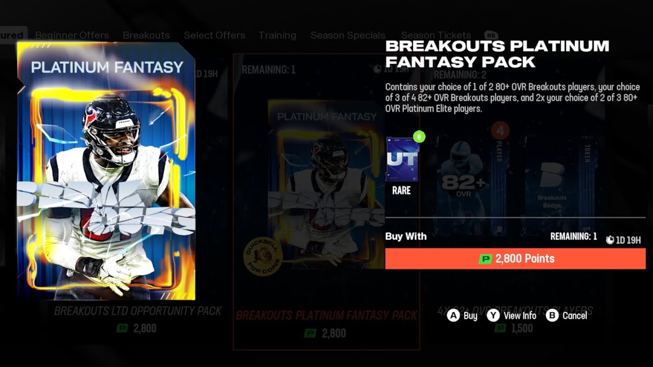 OPENING THE BREAKOUTS PLATINUM FANTASY PACK! IS IT WORTH IT? - YouTube