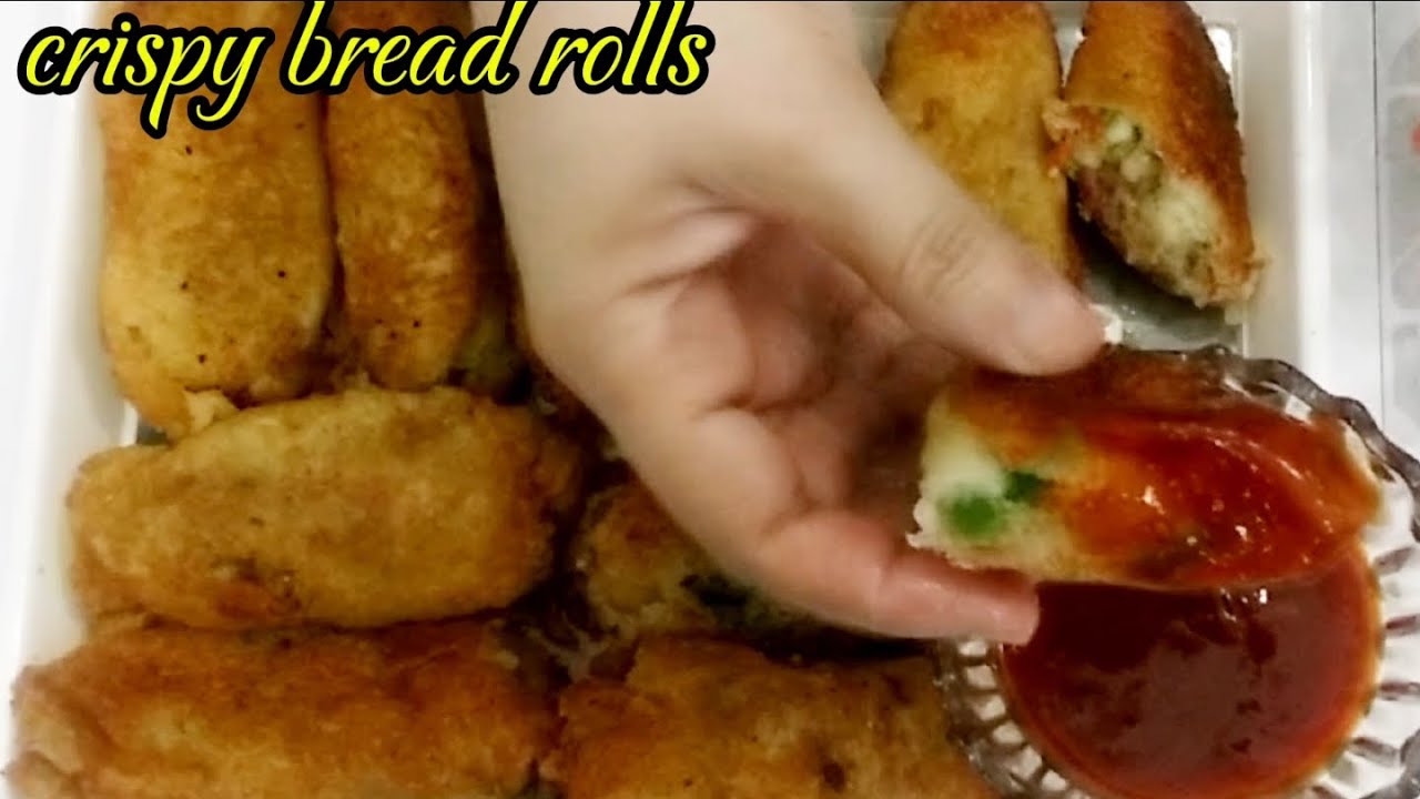 crispy bread roll recipe | bread crumbs recipe | bread snacks ...