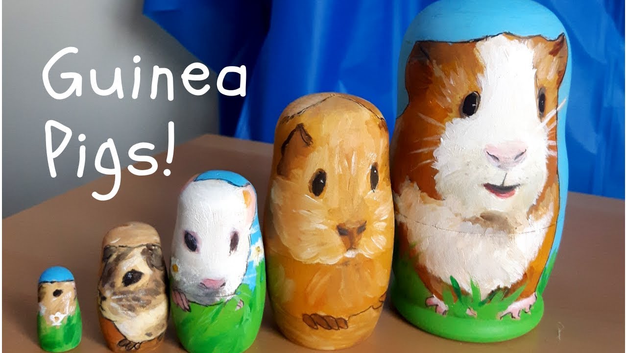 Guinea Pig Nesting Dolls | Paint your own Nesting Dolls | DIY Nesting ...