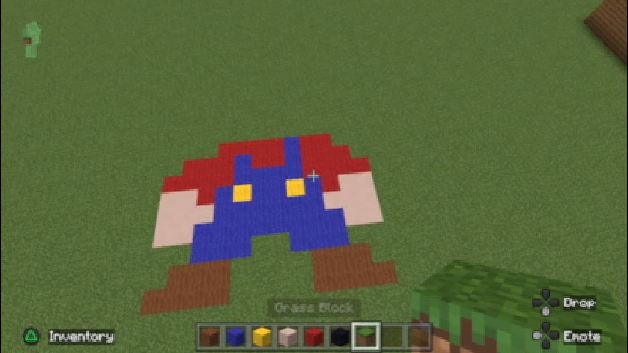 How to build mario in Minecraft - YouTube