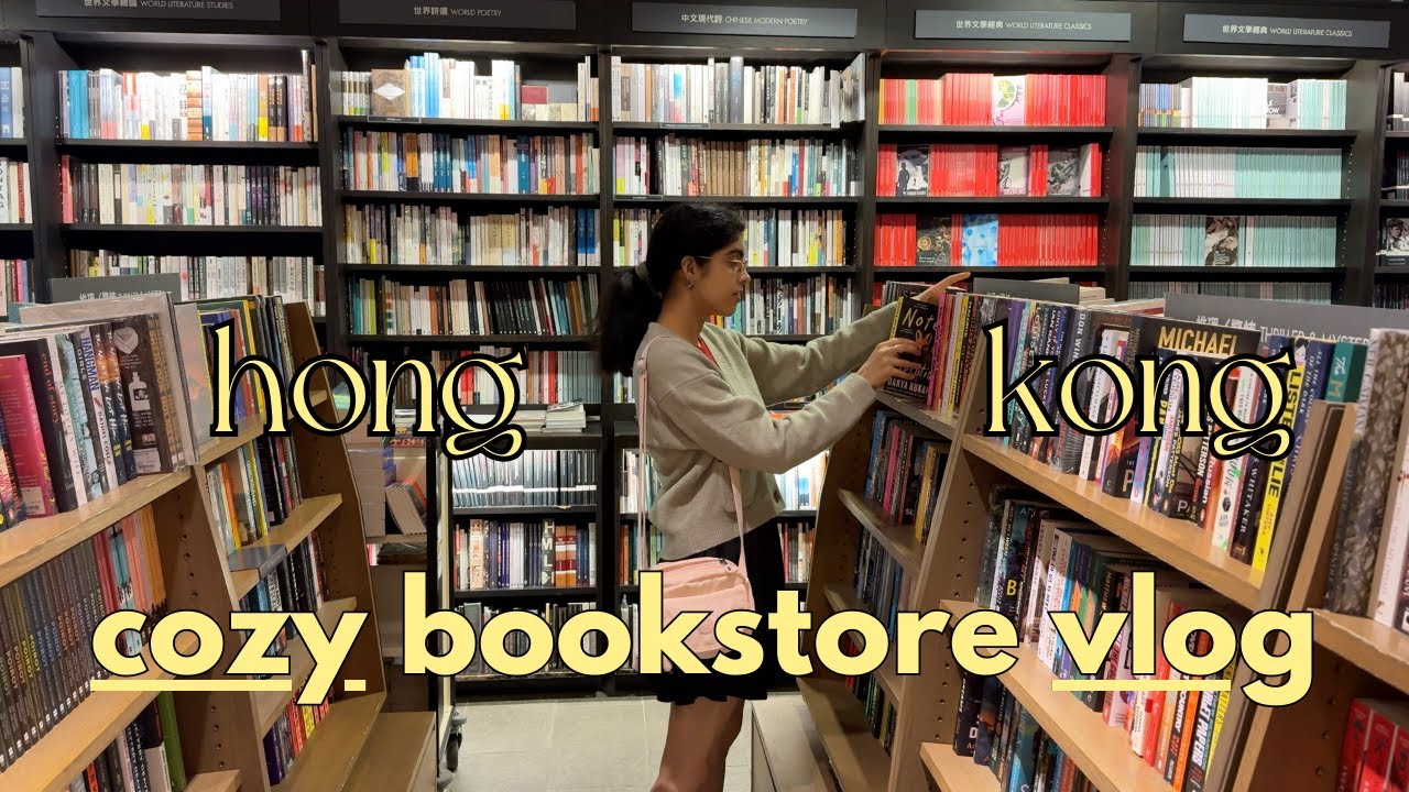 cozy fall bookstore vlog | mini book haul, book shopping on a rainy day ...