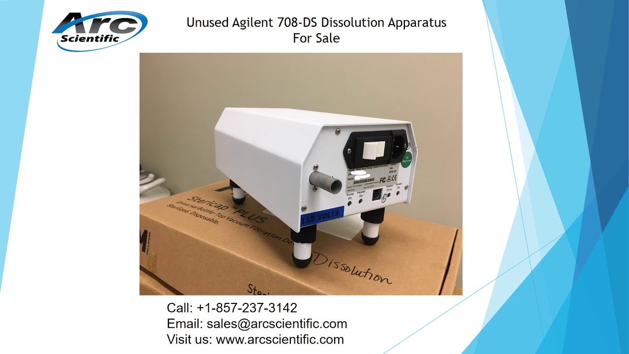 Agilent 708 DS Dissolution Apparatus - YouTube