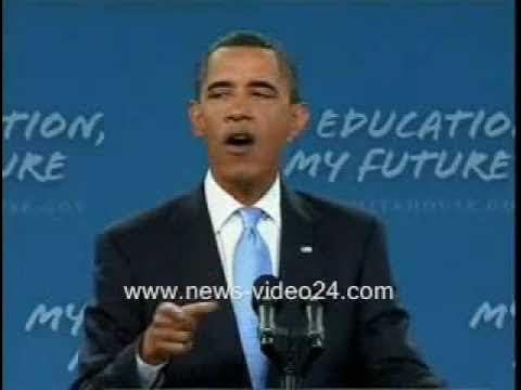 President Obama School Speech Video Part 1 HD - YouTube