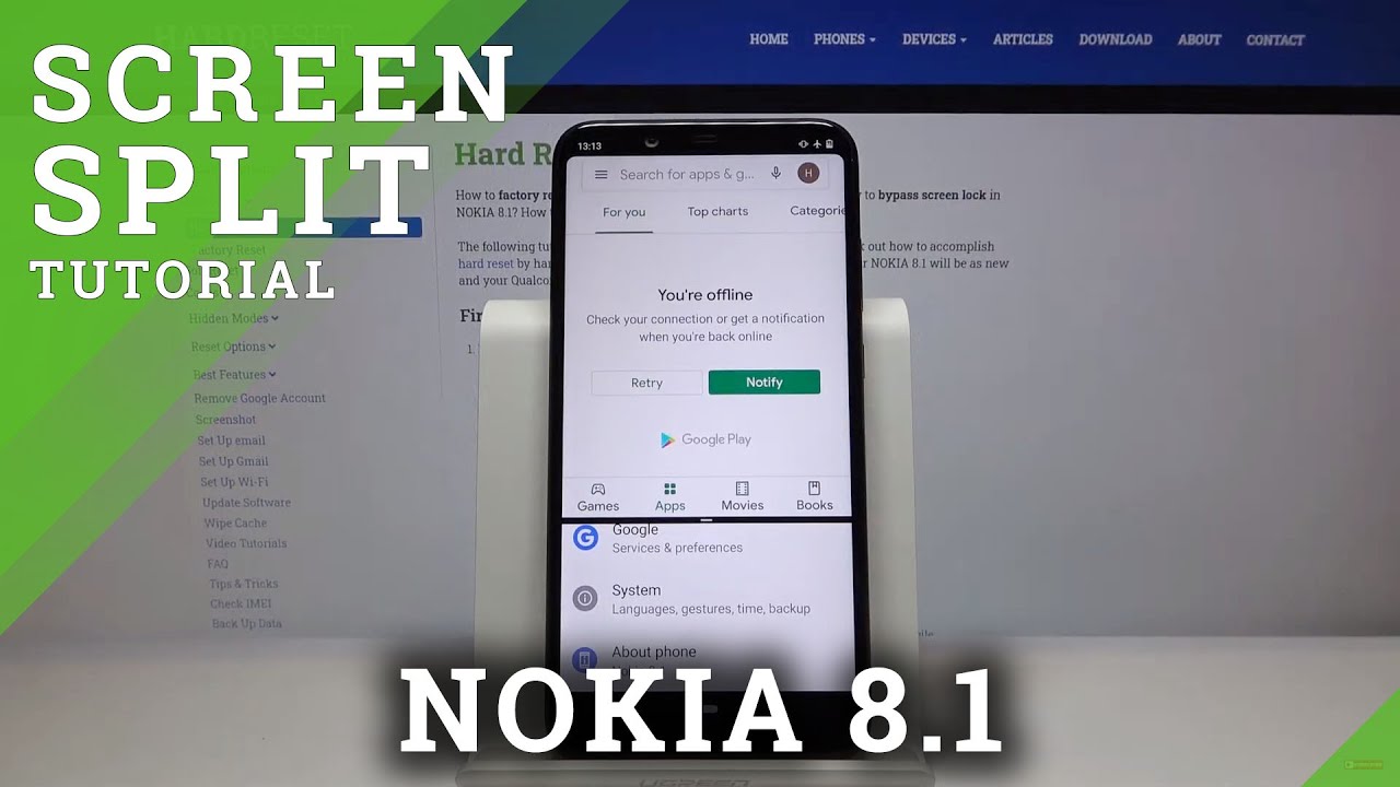 How to Split Screen on NOKIA 8.1 - Dual Screen - YouTube