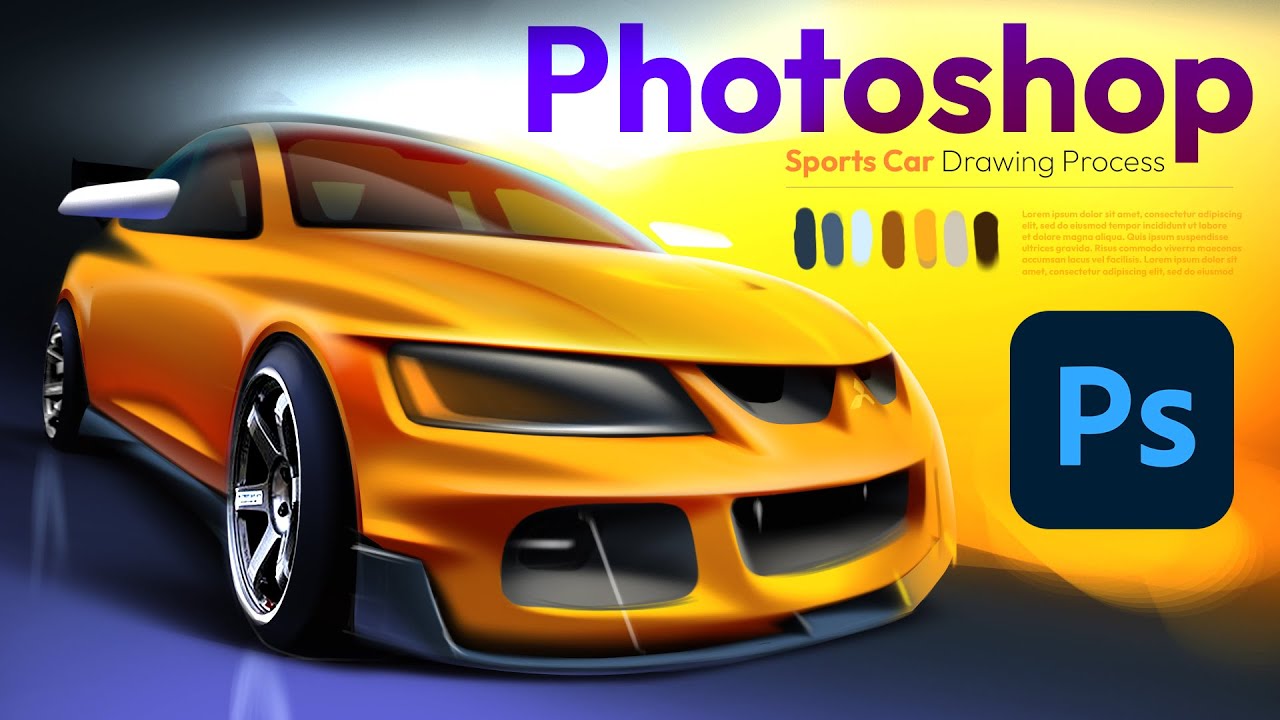 Master Car Design in Photoshop – Step-by-Step Tutorial - YouTube