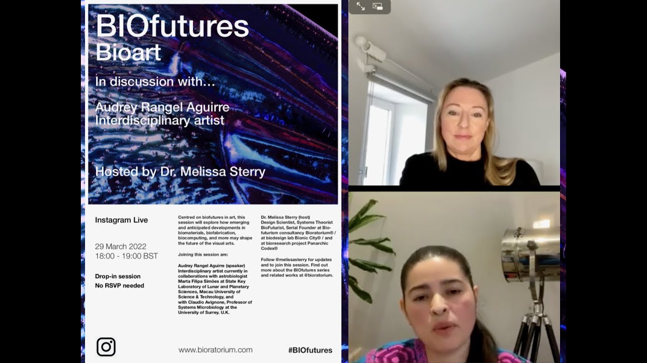 BIOfutures :: Dr. Melissa Sterry in conversation with bioartist Audrey ...