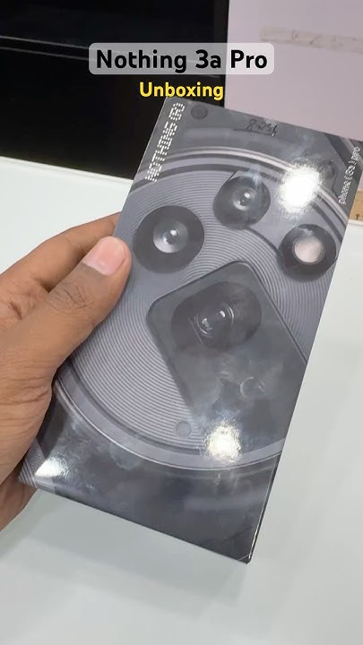 Nothing 3a pro unboxing | 8GB | 256 GB | Black - YouTube