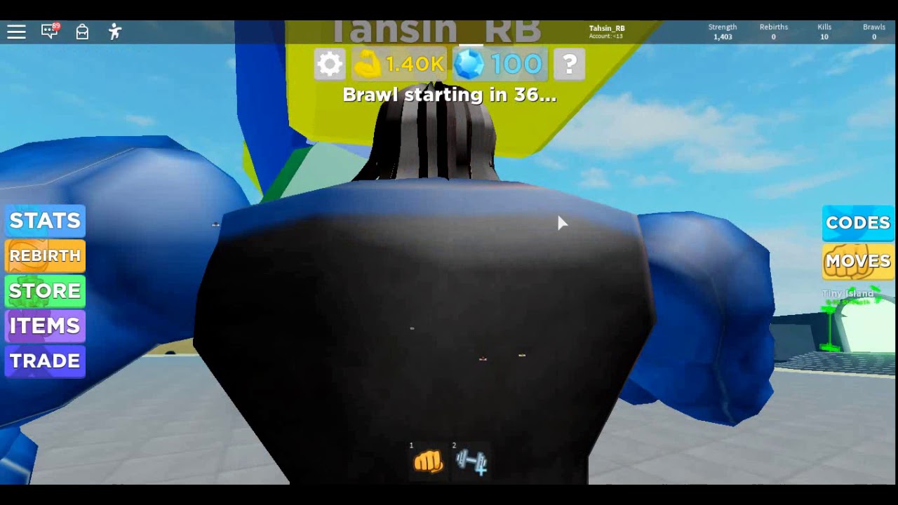 GOTTA BUILD MY MUSCLES! (Roblox Muscle Legends)+ my brother is sick ...