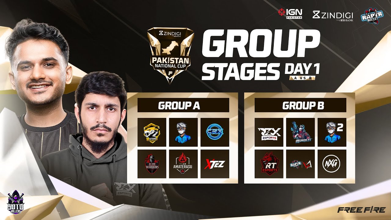 PAKISTAN NATIONAL CUP 20,000 PRIZEPOOL || GROUP STAGES DAY 1|| POWER BY ...