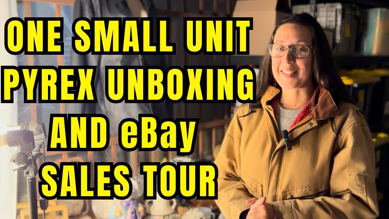 Small storage unit, live unboxing, and a tour of Amanda’s eBay office ...