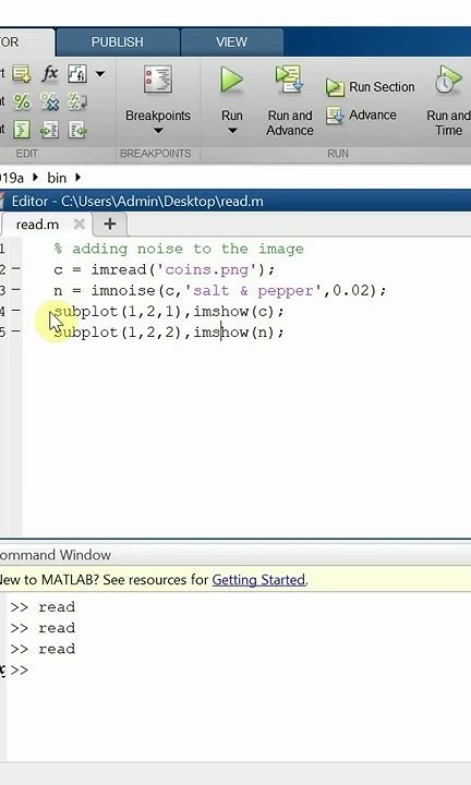 Adding noise to the image in Matlab - YouTube