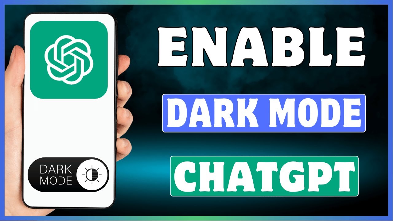 How To Make ChatGPT Dark Mode | Enable Dark Mode On ChatGPT - YouTube
