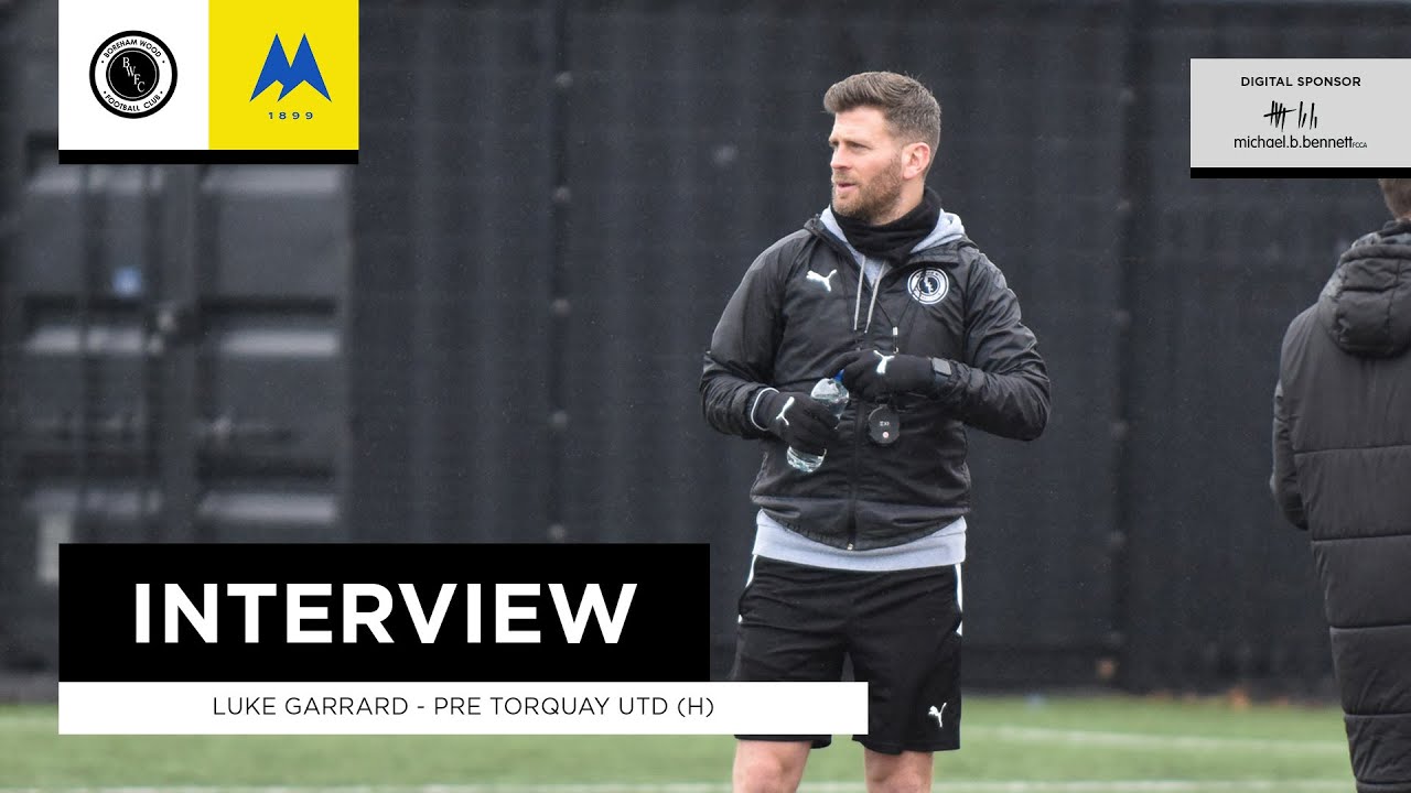 INTERVIEW | Luke Garrard pre - Torquay Utd (H) | 27th March 2023 - YouTube
