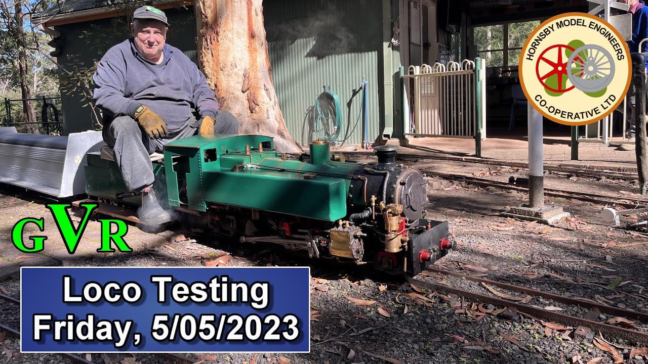 196. HME Galston Valley Railway Loco Testing ~ Friday, 5/05/2023 - YouTube
