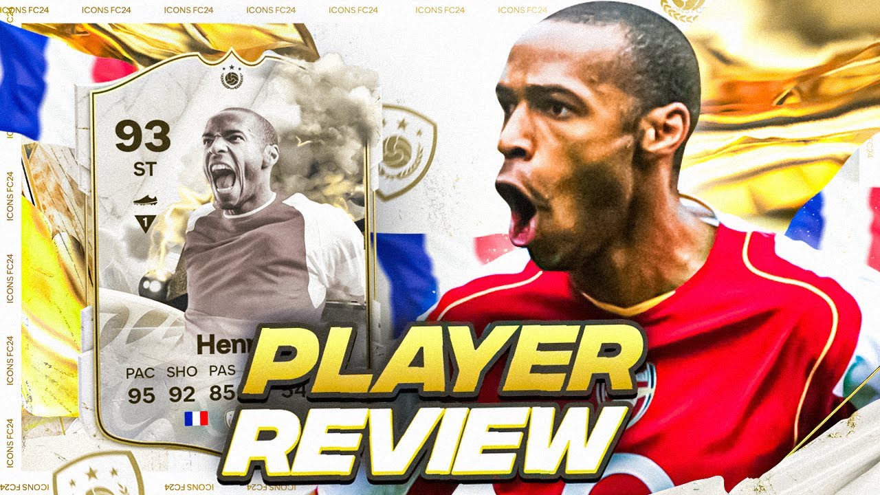 93 THUNDERSTRUCK ICON HENRY PLAYER REVIEW! FC 24 ULTIMATE TEAM - YouTube