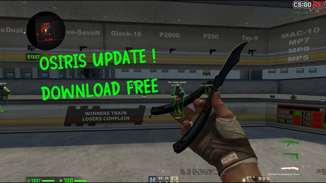 CSGO HACK OSÍRIS (AIMBOT/WALLHACK/SKINCHANGER/CHEAT) - Atualizado 09/12/2022 - YouTube