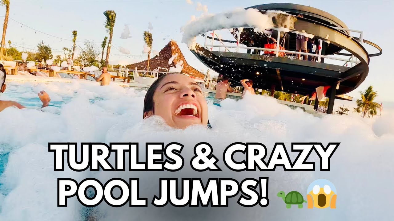 Turtles, Pool Bars & Epic Sunset Jumps – Gili T Vlog! 🐢 - YouTube
