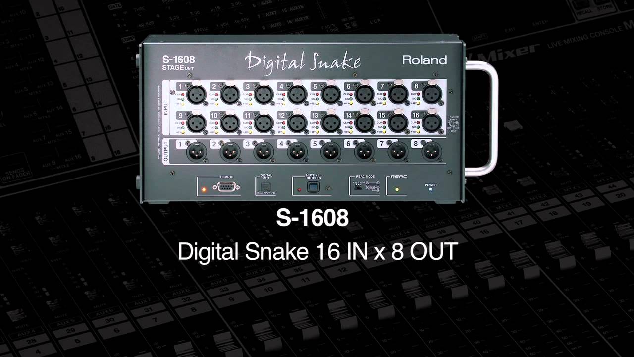 REAC - Roland Ethernet Audio Communication - YouTube