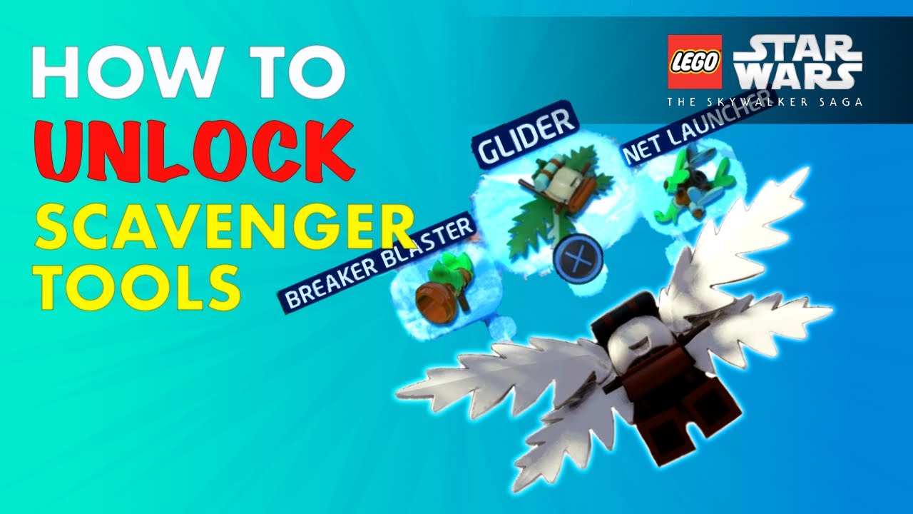 How to Unlock Scavenger Tools Glider Net Launcher Breaker Blaster ...