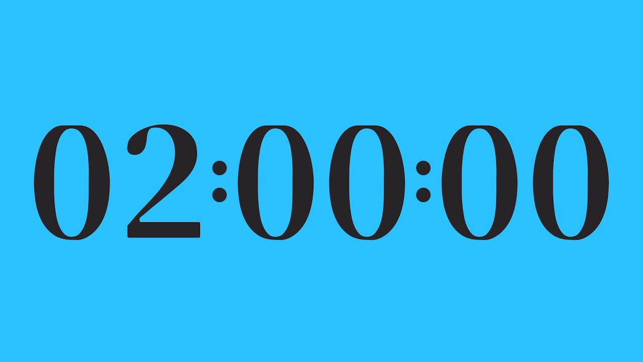 2 hours timing, Timer & alarm clock. - YouTube