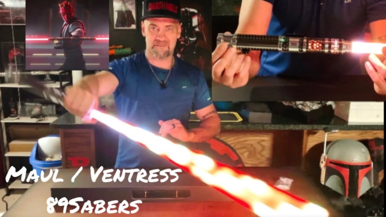 Maul Ventress Duel Crystal Lightsaber 89Sabers Review, Rebels Shadow ...