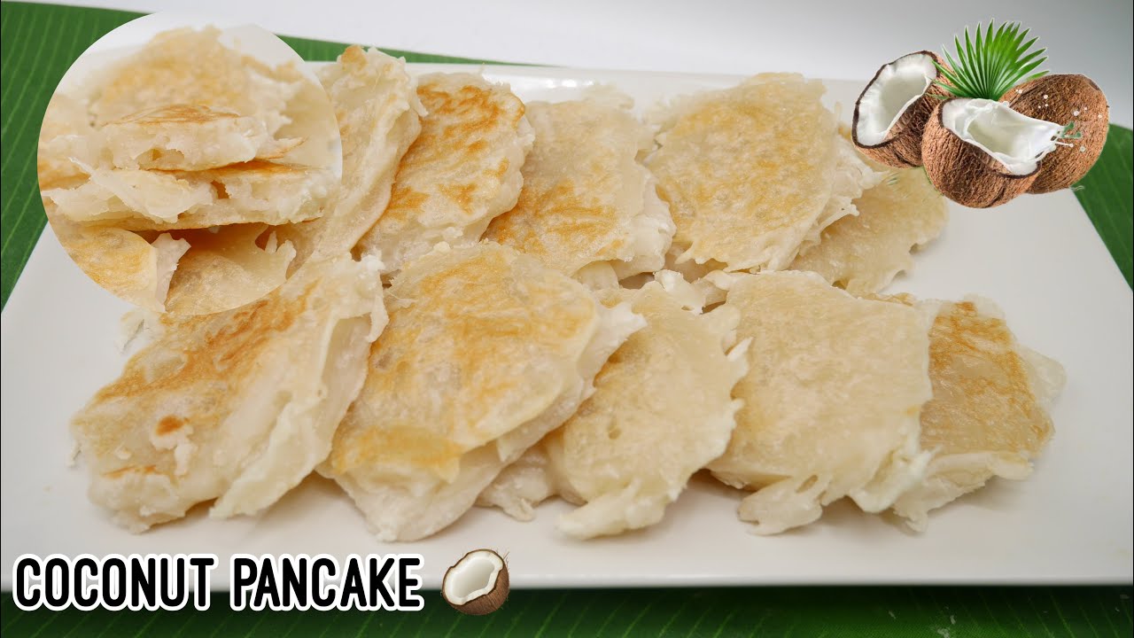Thai Coconut Pancake | COCONUT PANCAKE | Kanom Babin | Thai Dessert ...