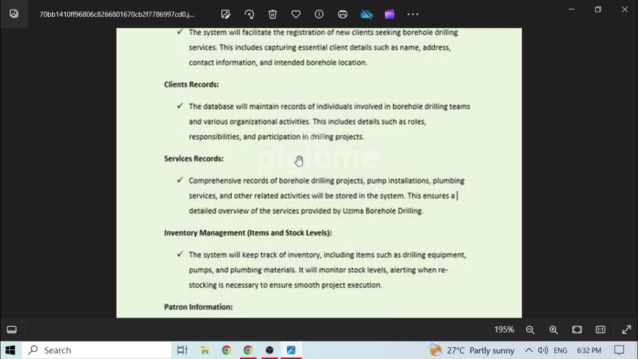 uzima borehole drilling system project KCSE 2024 - whatsapp 0756906749 ...