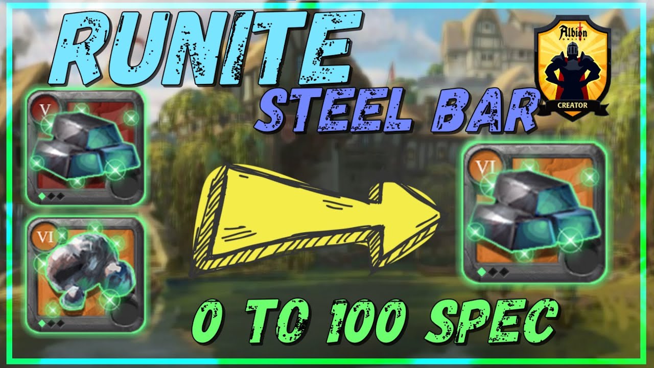 Refining Runite Ore 0 TO 100 Albion Online - YouTube