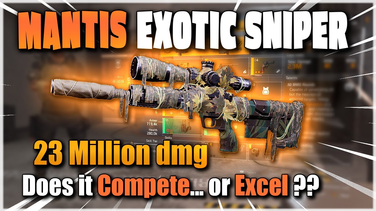 The Division 2 | IS THE EXOTIC SNIPER ANY GOOD AGAINST OTHER SNIPERS ...