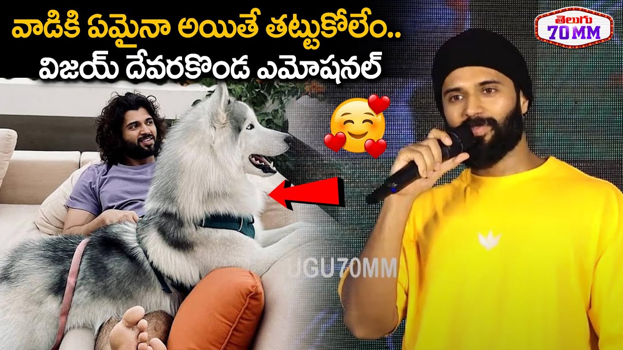 Actor Vijay Devarakonda Emotional Speech About His Dog STROM | Seven ...